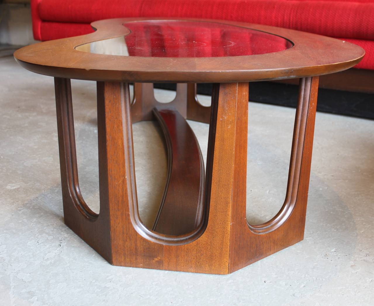 Atomic Shape Free Form Mid Century Coffee Table at 1stDibs