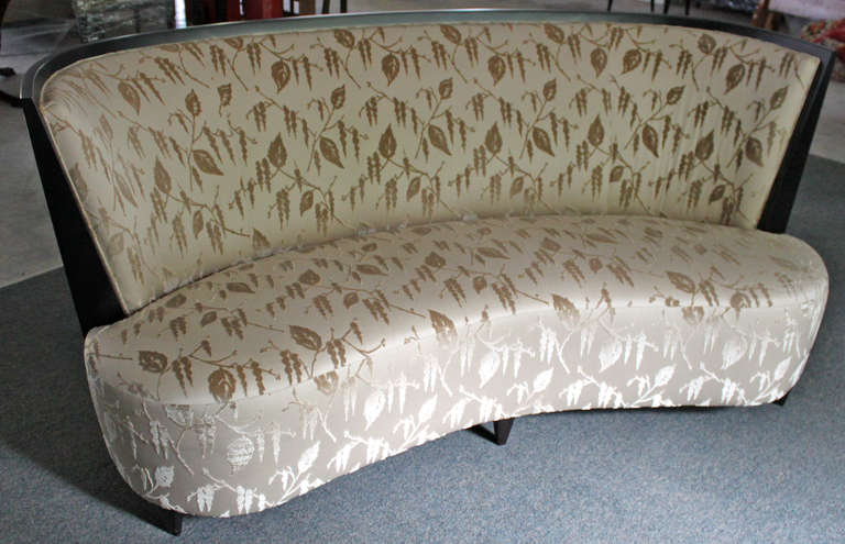 Donghia High Back Curved Settee at 1stDibs