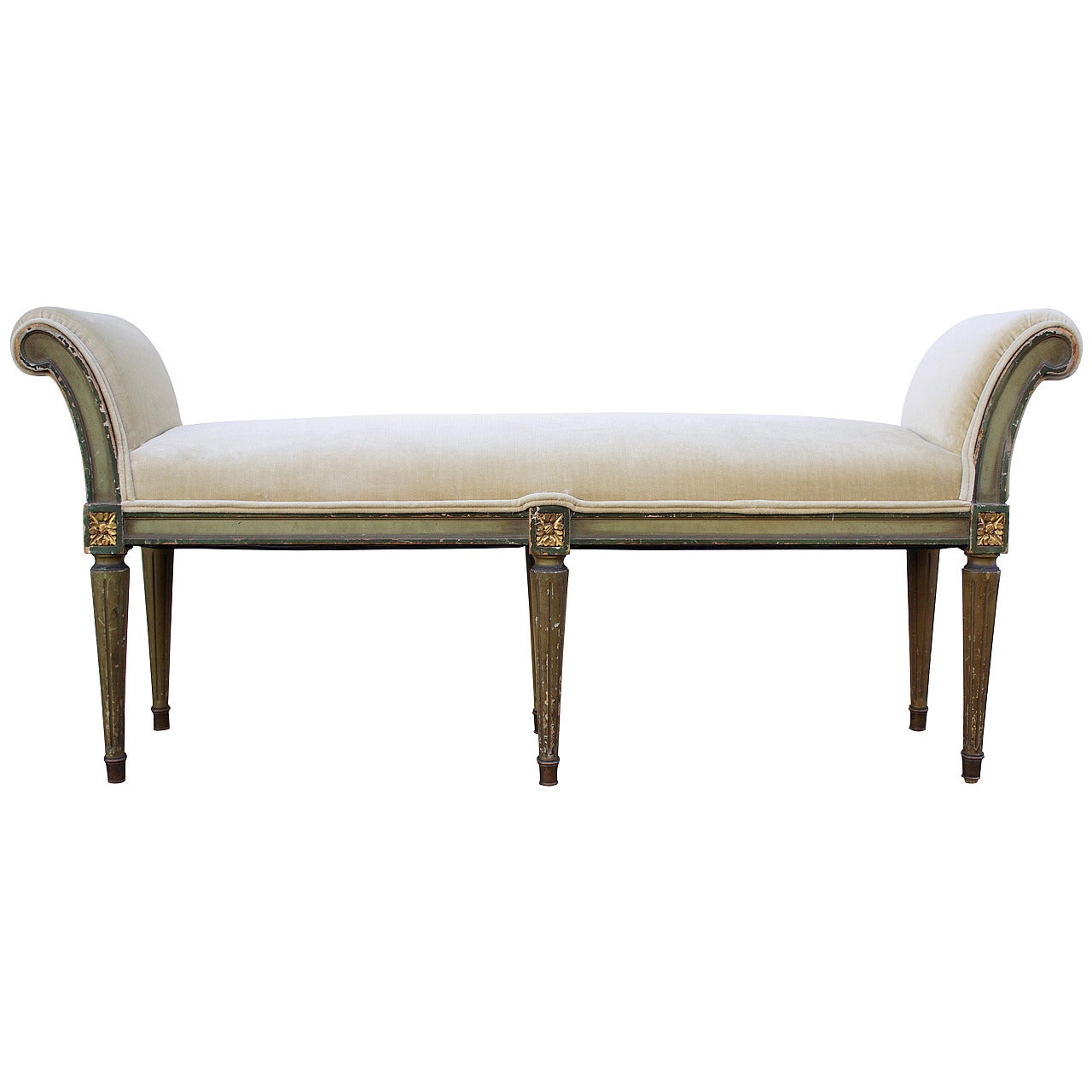 French Louis XVI Style Bench at 1stDibs