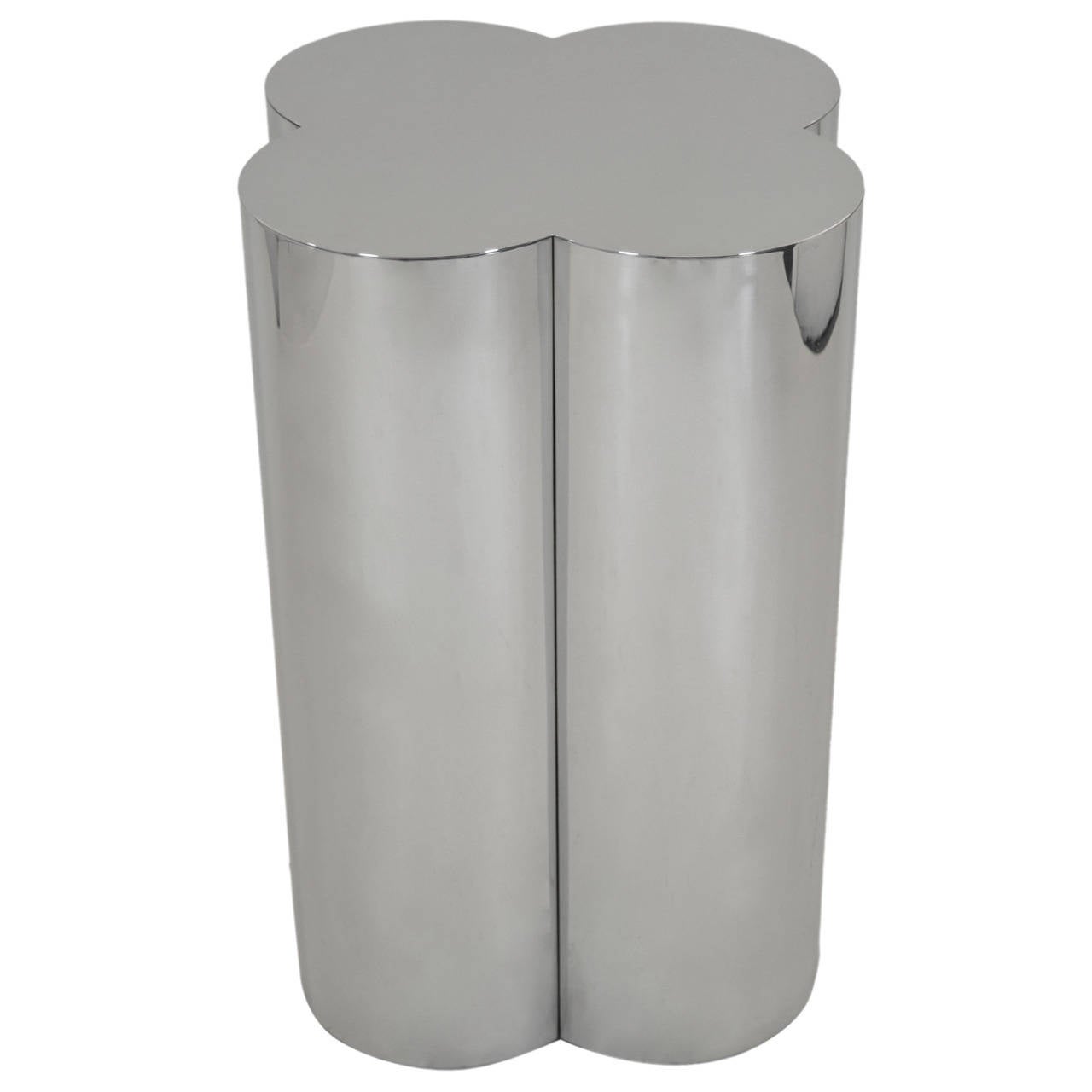 C. Jere Polished Steel Quatrefoil Table Base or Pedestal at 1stDibs