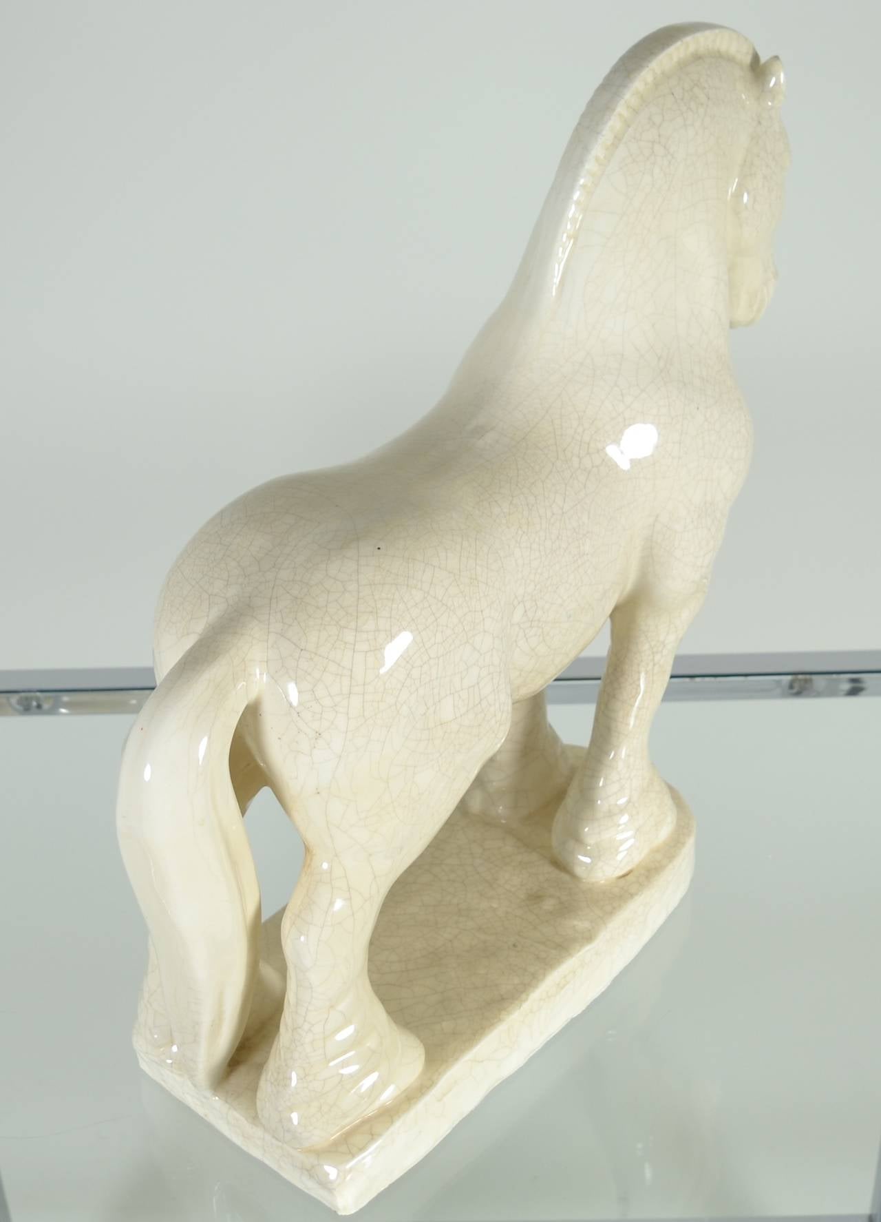 Italian Ceramic Horse Sculptures, Lorin Marsh at 1stDibs