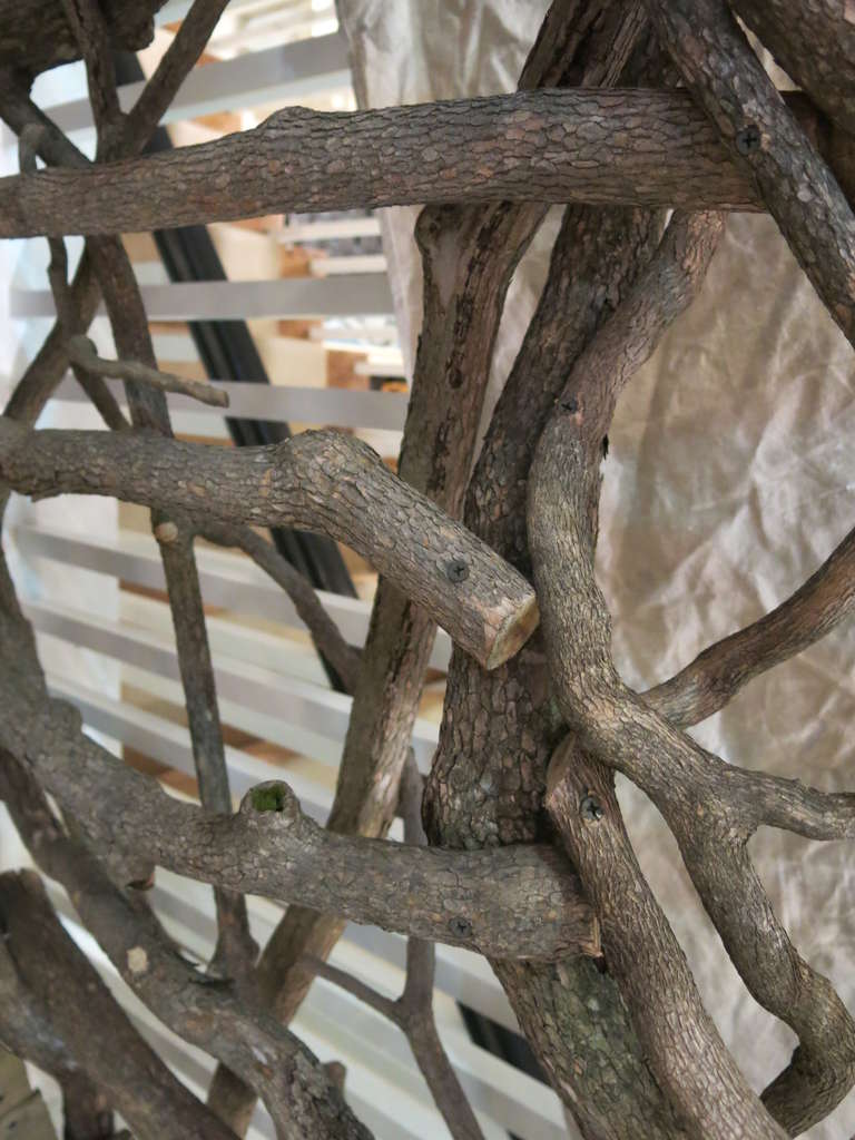 Vintage Rhododendron Twig Bench at 1stDibs