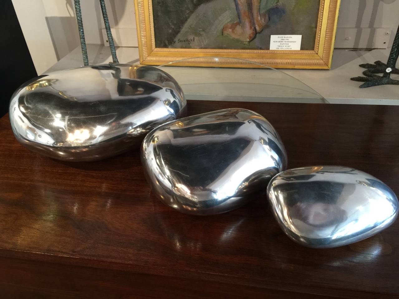 Three Graduated Chrome Stones at 1stDibs