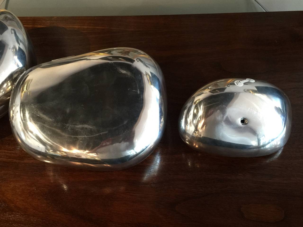 Three Graduated Chrome Stones at 1stDibs