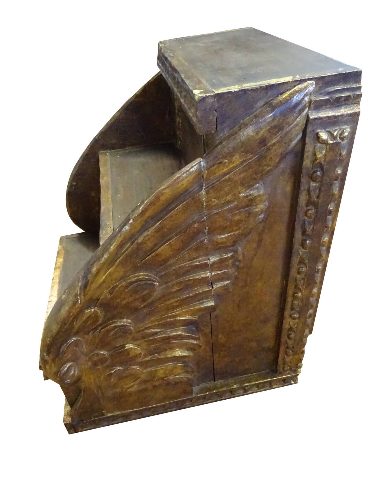 Antique Continental Gilt Library Steps For Sale at 1stDibs