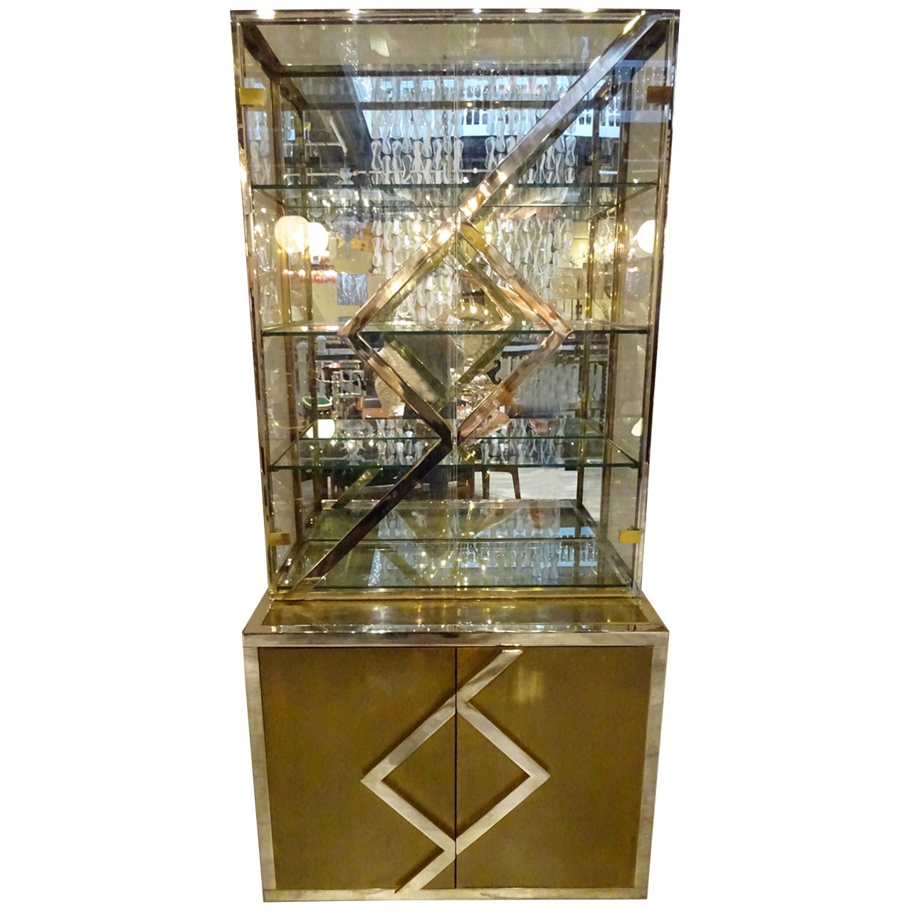 Cartier Bronze and Chrome Display Cabinet at 1stDibs | cartier display ...