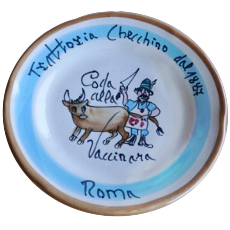 Buon Ricordo Plate - Roma For Sale at 1stDibs