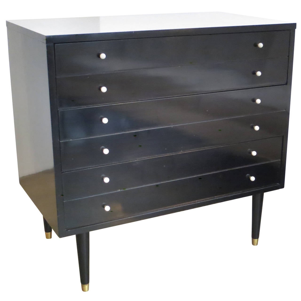 Black Lacquered Chest at 1stDibs