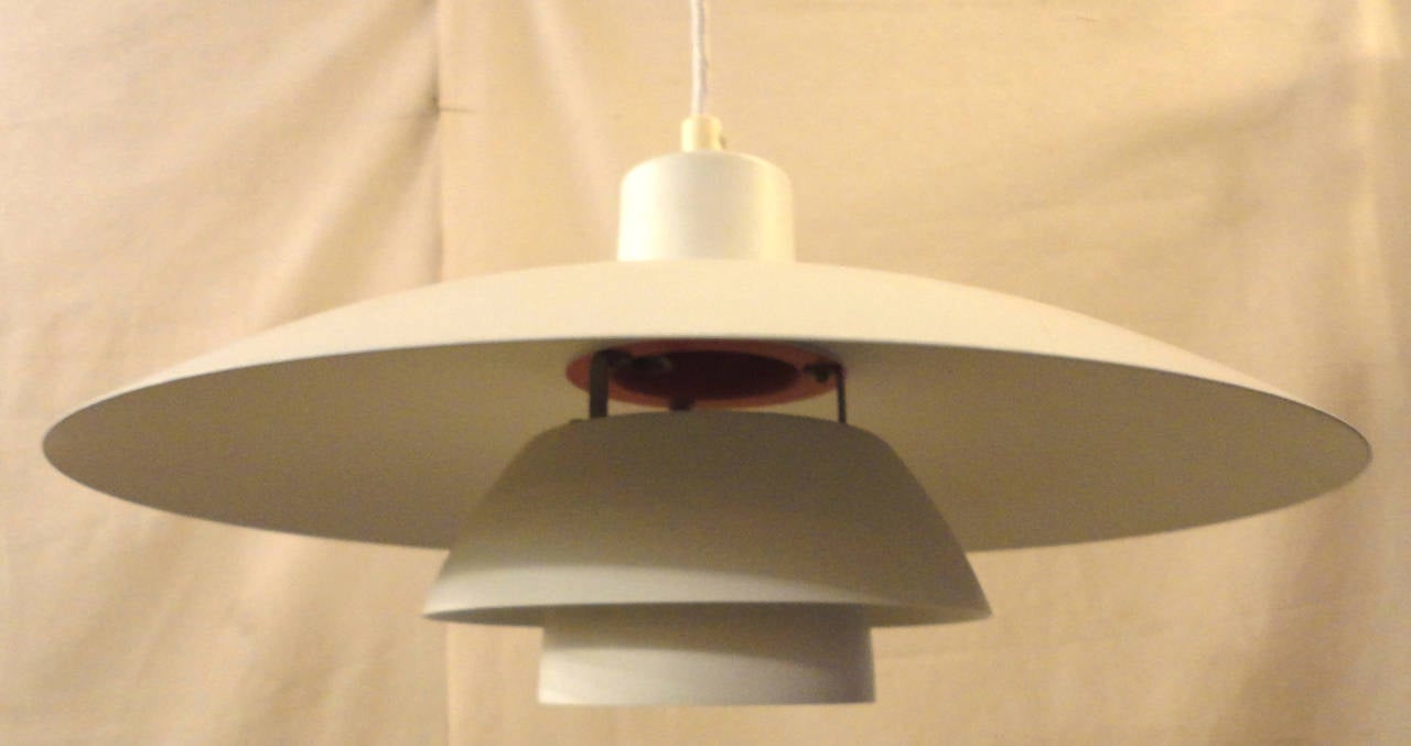 Danish Hanging Saucer Lamp By Poul Henningsen for Louis Poulsen at 1stDibs