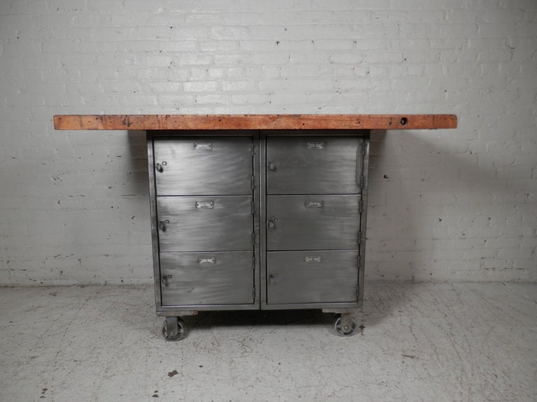 Work Table w/ Locker Base at 1stDibs