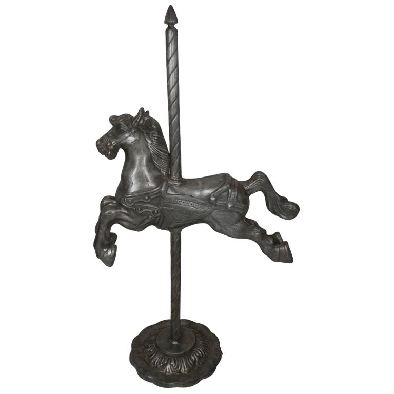Metal Carousel Horse For Sale at 1stDibs