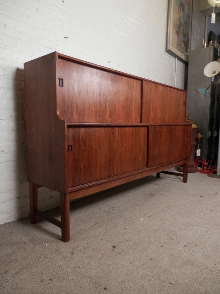 Two-Tier Bar / Server in Rich Rosewood at 1stDibs