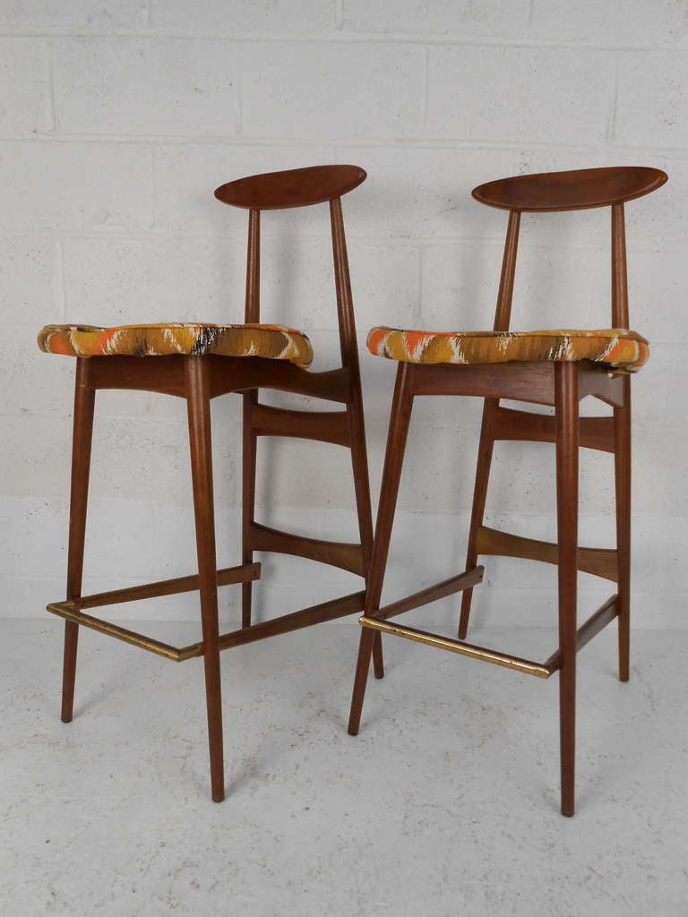 Pair of Adrian Pearsall Bar Stools # 907-BS at 1stDibs