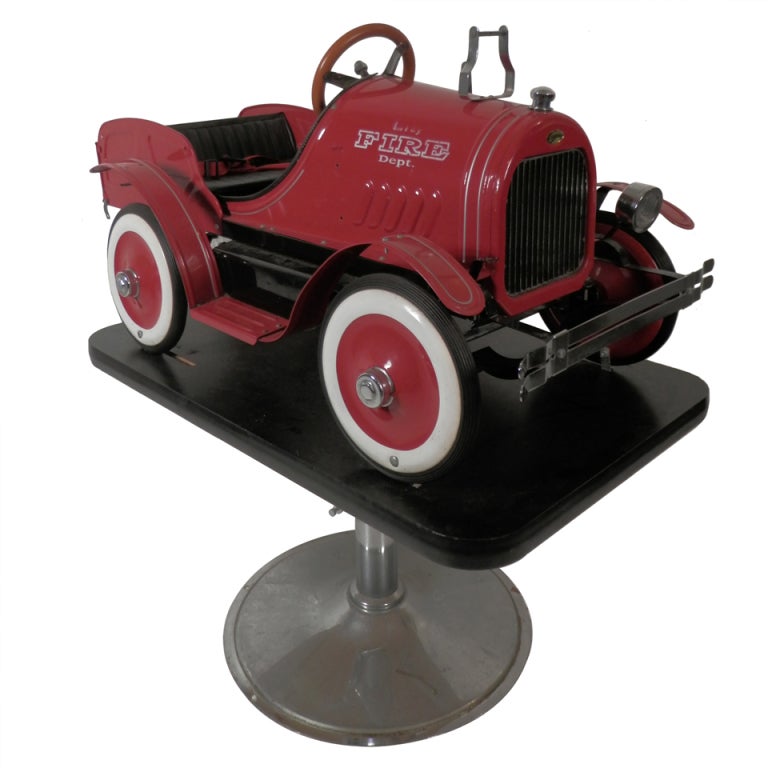 Vintage Fire Engine Barber Shop Chair at 1stDibs