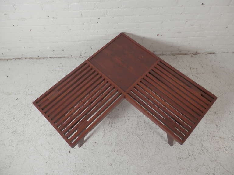 Unusual 'V' Shape Slat Table at 1stDibs