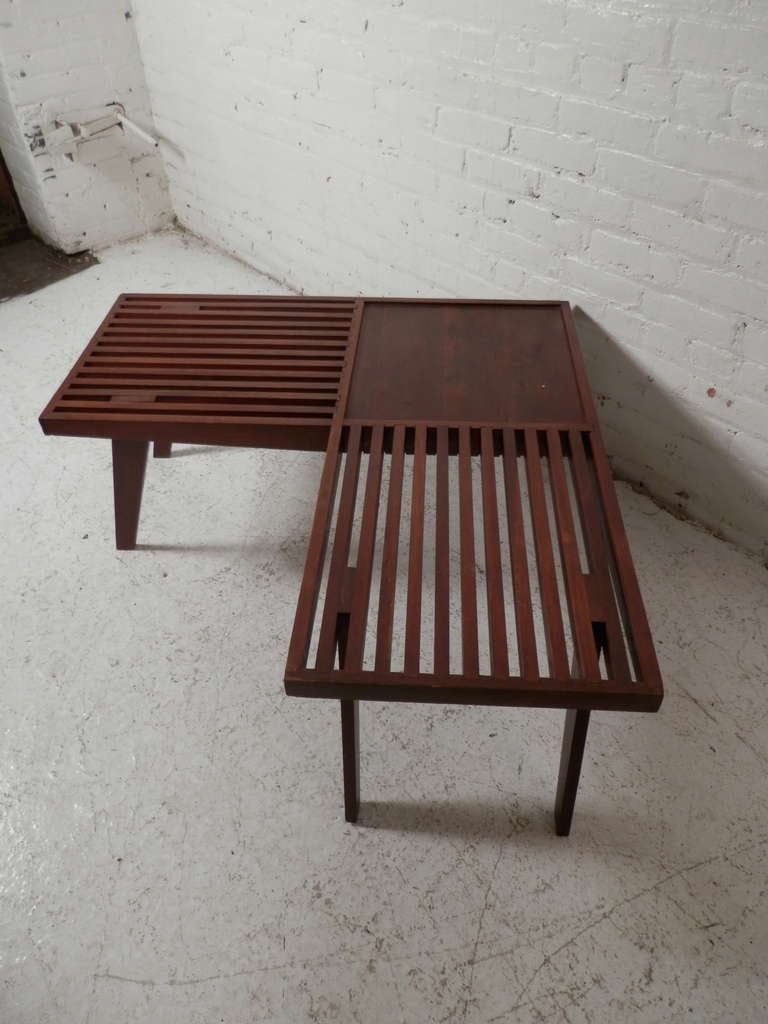 Unusual 'V' Shape Slat Table at 1stDibs