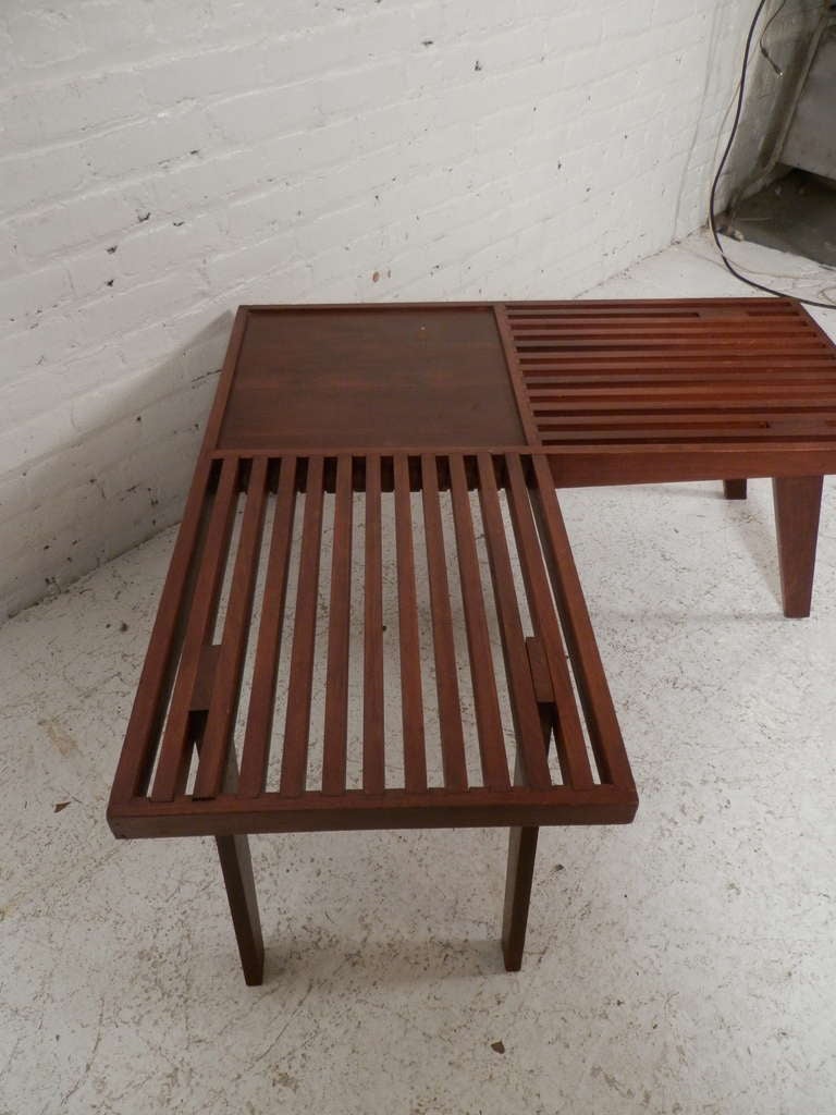 Unusual 'V' Shape Slat Table at 1stDibs