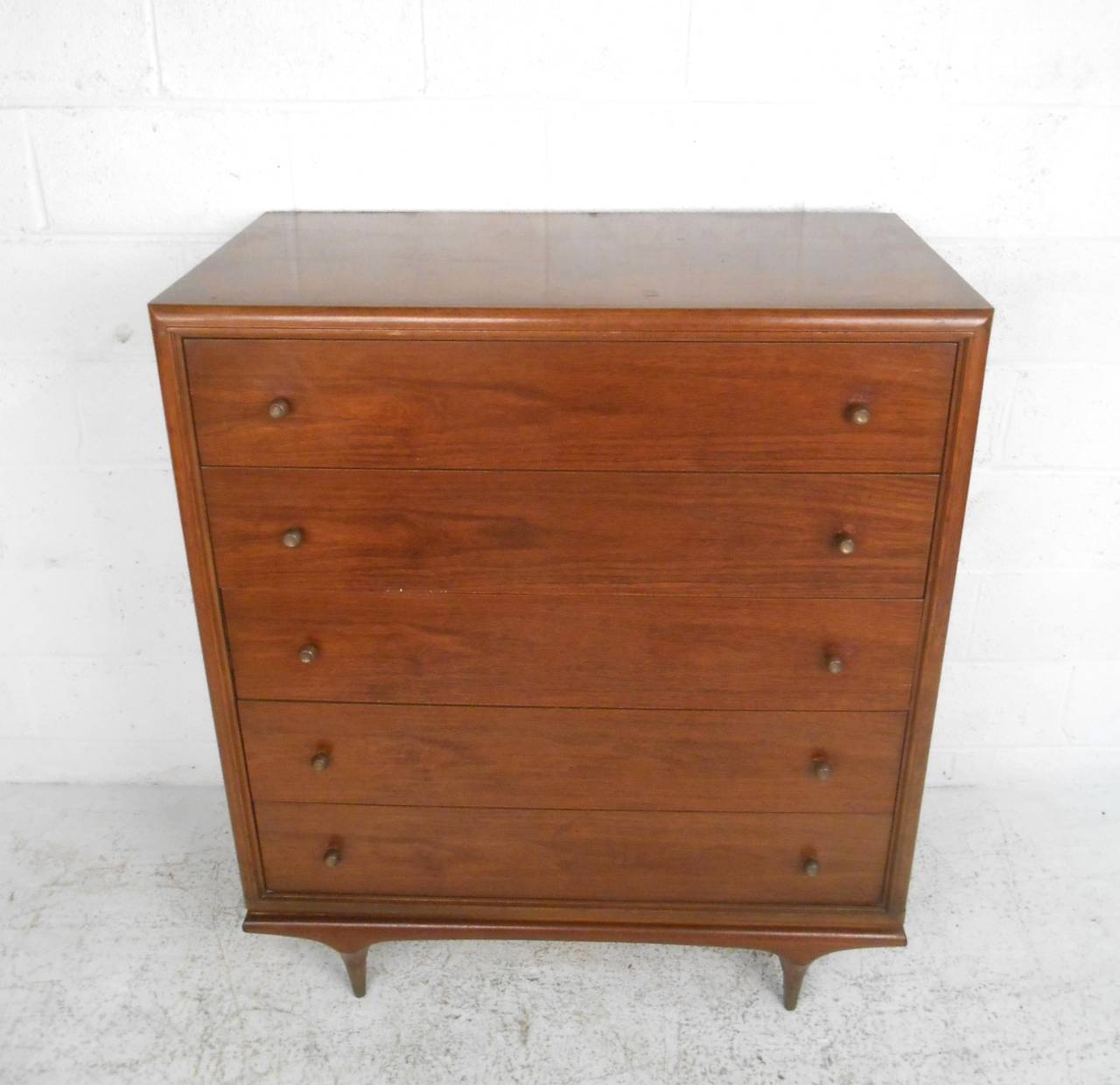 Mid-Century Modern Kent Coffey Continental Highboy Dresser For Sale at ...