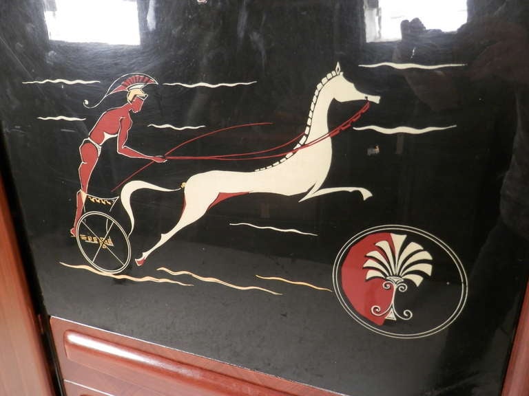 Rare Italian Mahogany Bar For Sale at 1stDibs