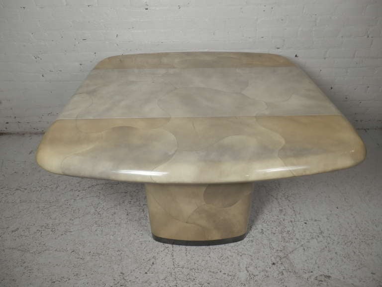 Karl Springer Style Expandable Dining Table For Sale at 1stDibs