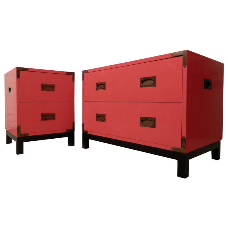 Wild Mid-Century Campaign Chests For Sale at 1stDibs