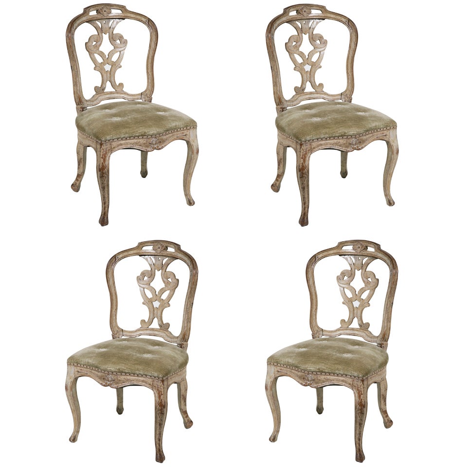 Set of Four Louis XIV Chairs at 1stDibs