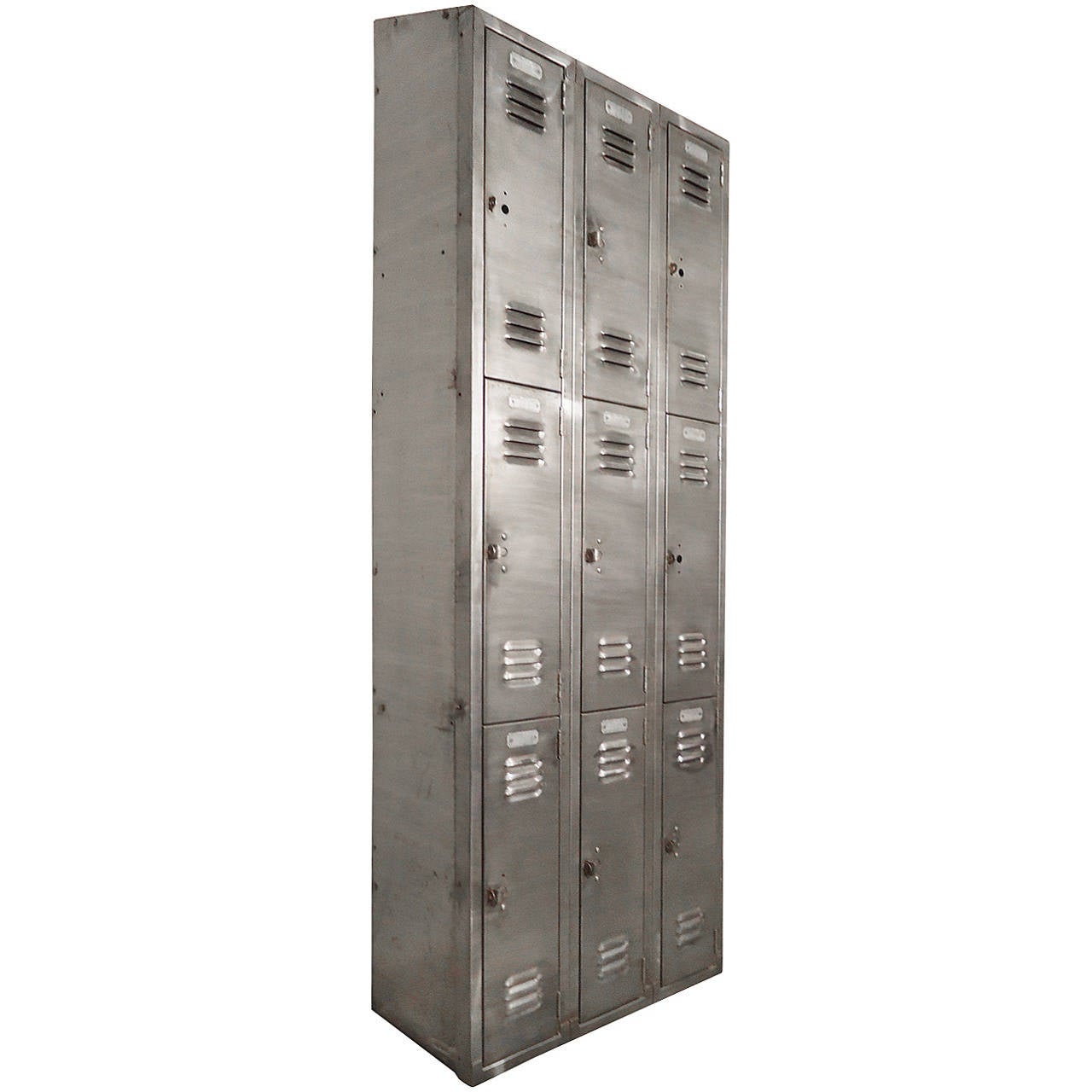 Tall Vintage Locker Unit at 1stDibs