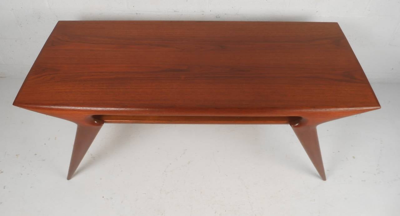 Scandinavian Modern "Smile" Table by Johannes Andersen For Sale at 1stDibs