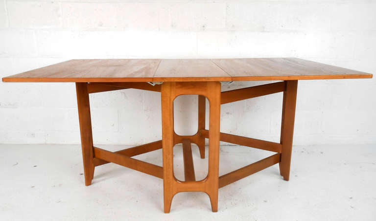 Vintage Mid-Century Modern Danish Teak Drop Leaf Table at 1stDibs | mid ...