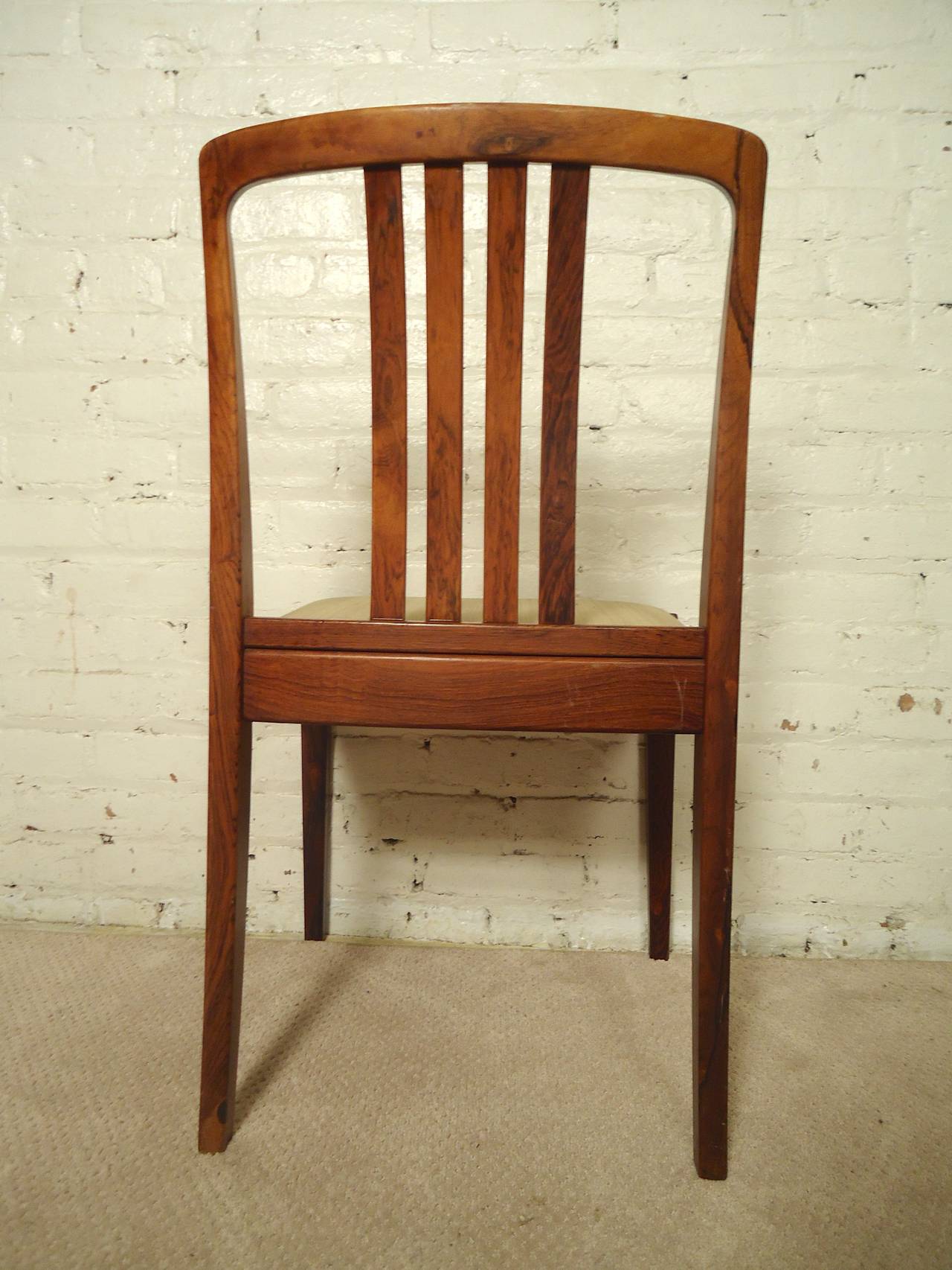 Rich Rosewood Dining Chairs, Set of Four For Sale at 1stDibs