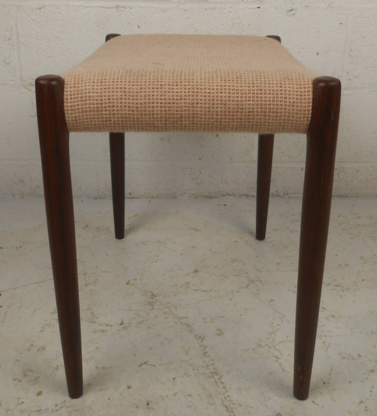 Mid-Century Modern Danish Foot Stool at 1stDibs