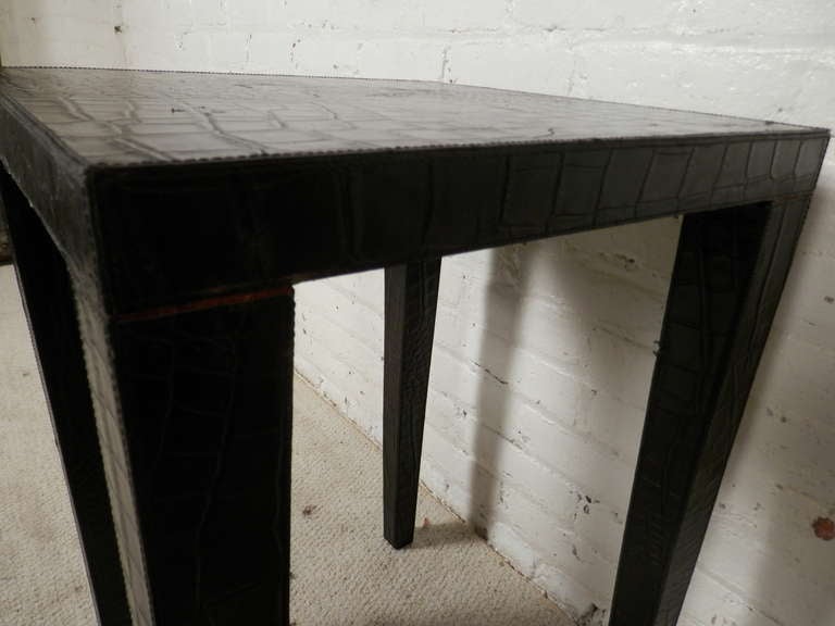 Alligator Skin Embossed Tables at 1stDibs