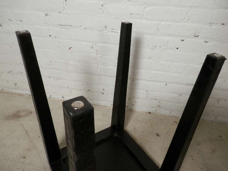 Alligator Skin Embossed Tables at 1stDibs