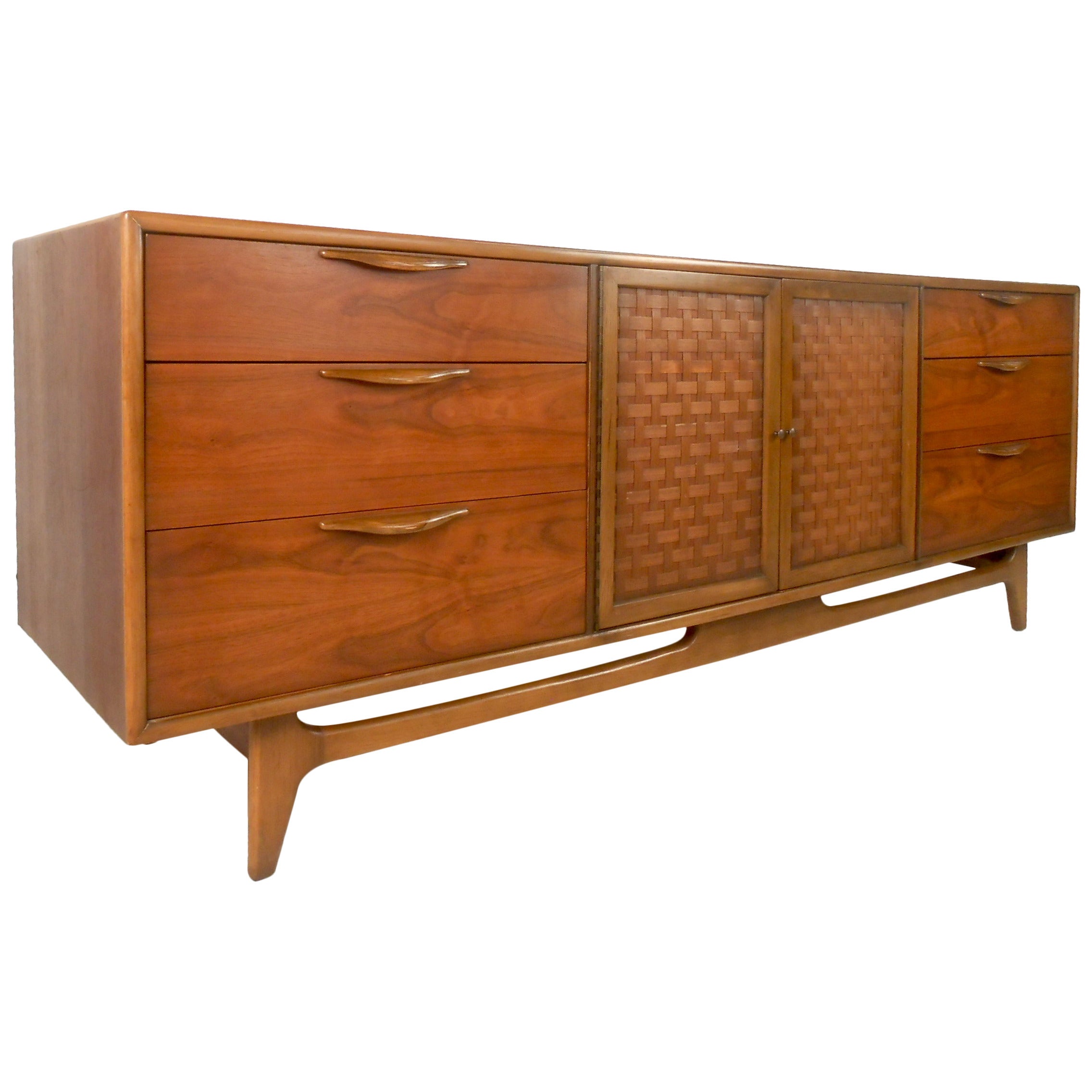 Mid-Century Modern Long Dresser by Lane at 1stDibs