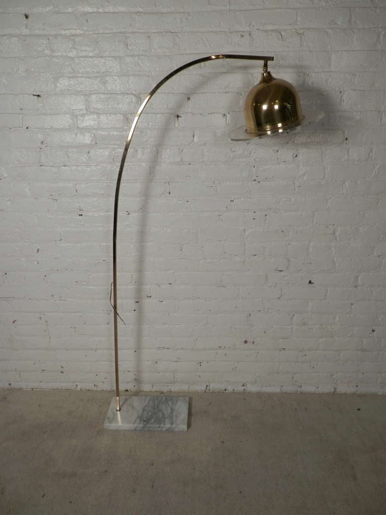 Mid-Century Modern Brass Arch Lamp at 1stDibs