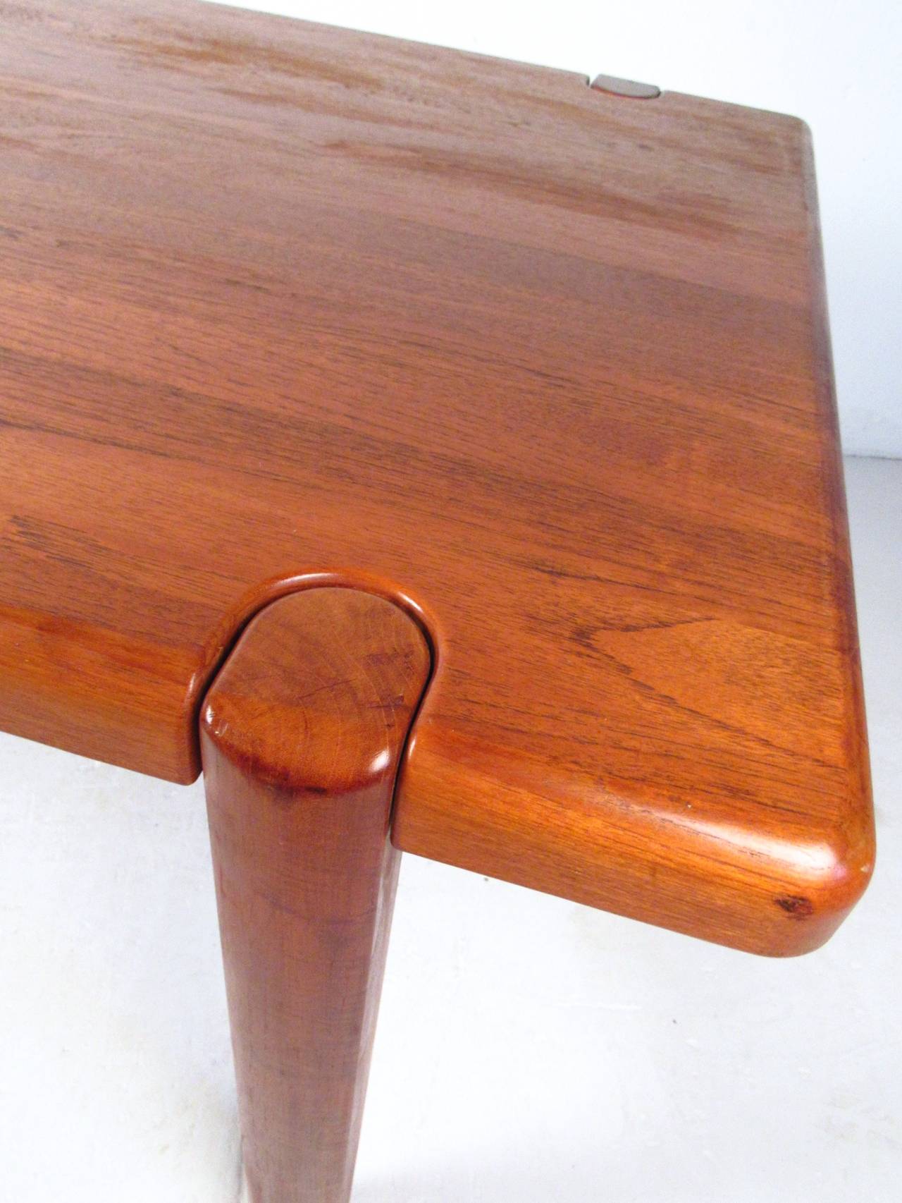 Scandinavian Modern Dining Room Table in Teak at 1stDibs