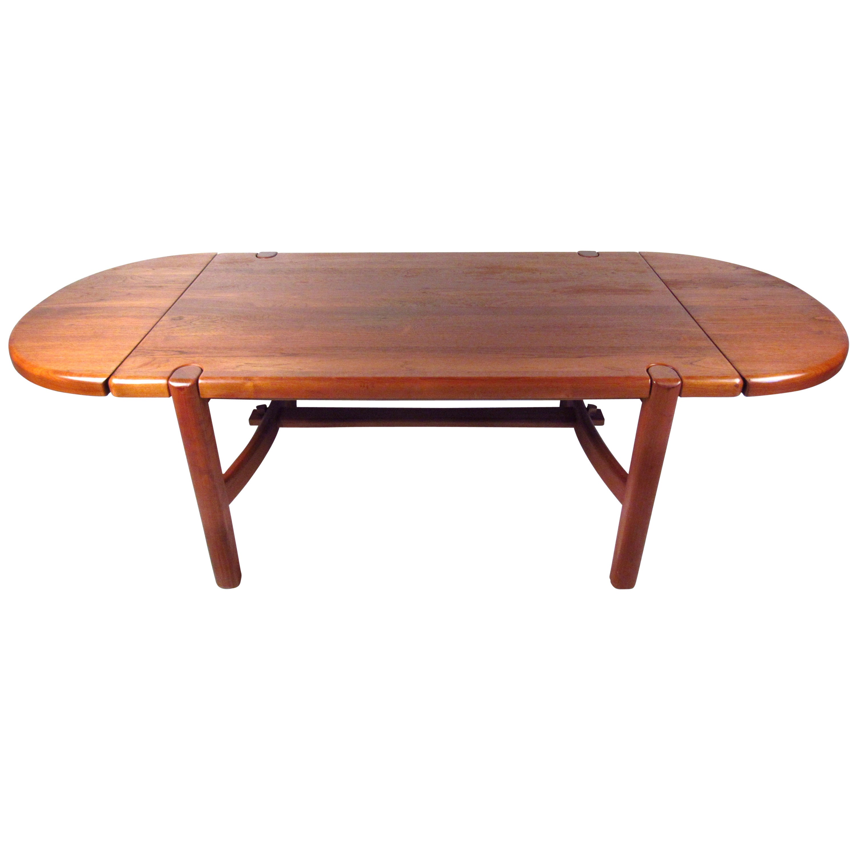 Scandinavian Modern Dining Room Table in Teak at 1stDibs