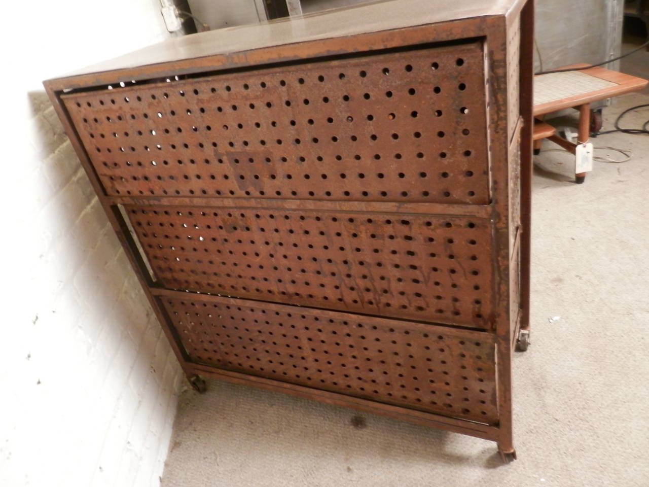 Bare Metal Style Industrial Dresser at 1stDibs | industrial style metal ...