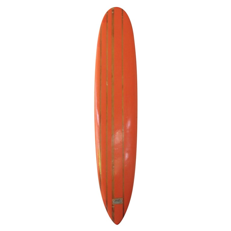 Dale Velzy Vintage Pintail Surfboard, 1950s at 1stDibs