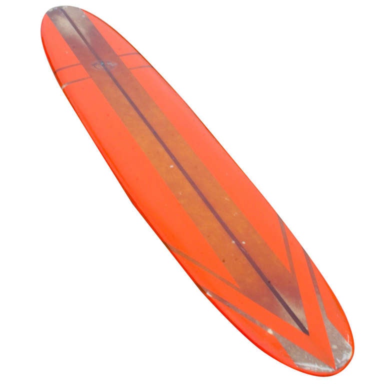 Titan South Bay, Orange Surfboard, California 1964 at 1stDibs