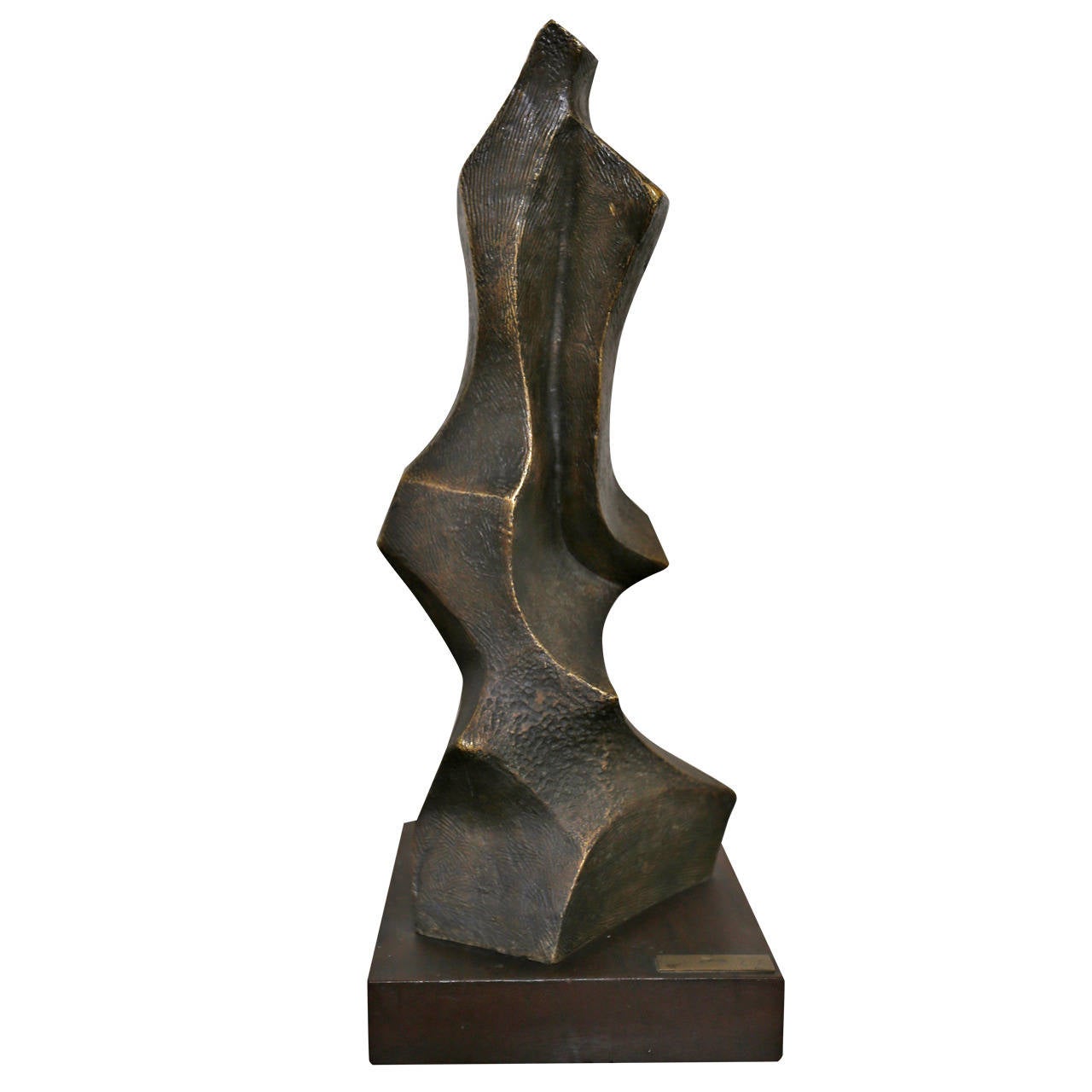 Abstract Bronze Sculpture at 1stdibs