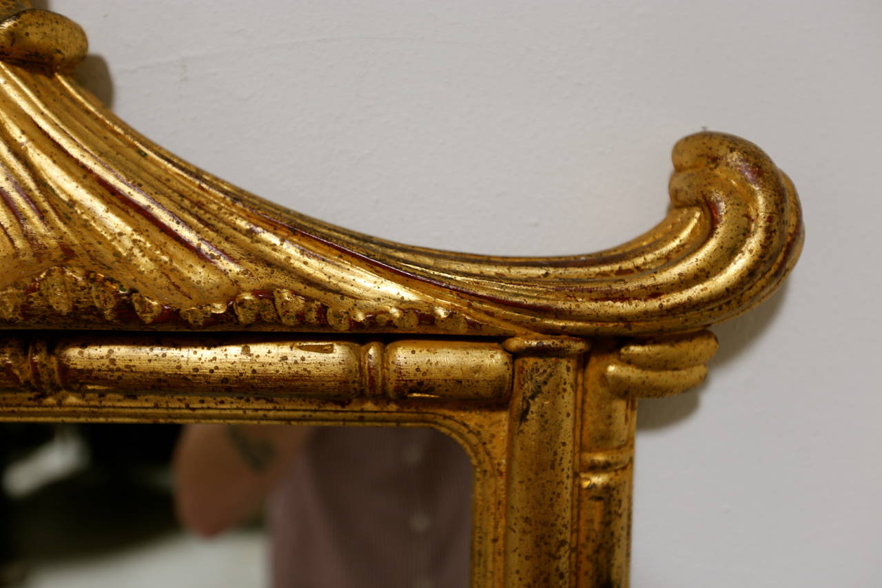 Italian Faux Bamboo Pagoda Mirror at 1stDibs