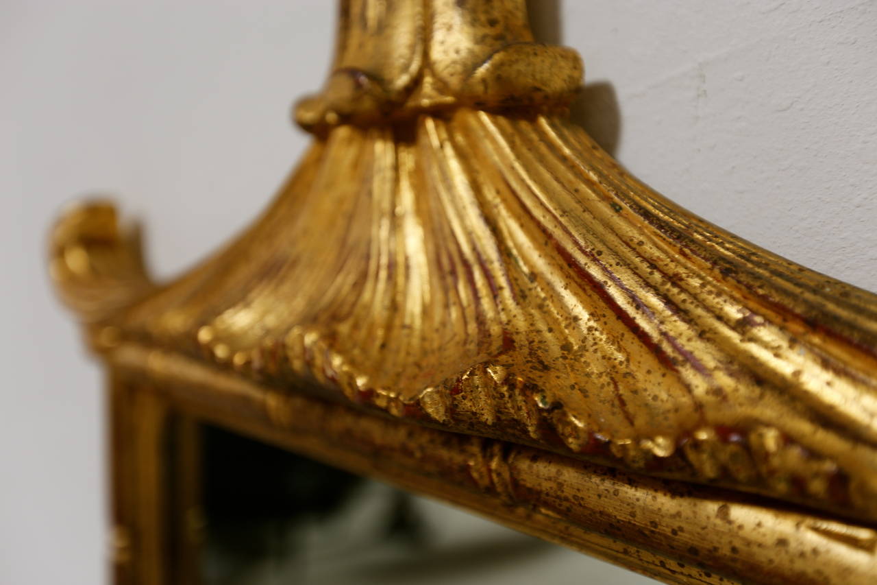 Italian Faux Bamboo Pagoda Mirror at 1stDibs