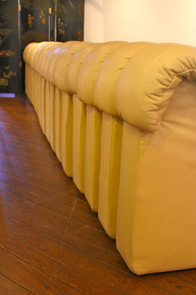De Sede non-stop leather sofa DS-600 at 1stDibs