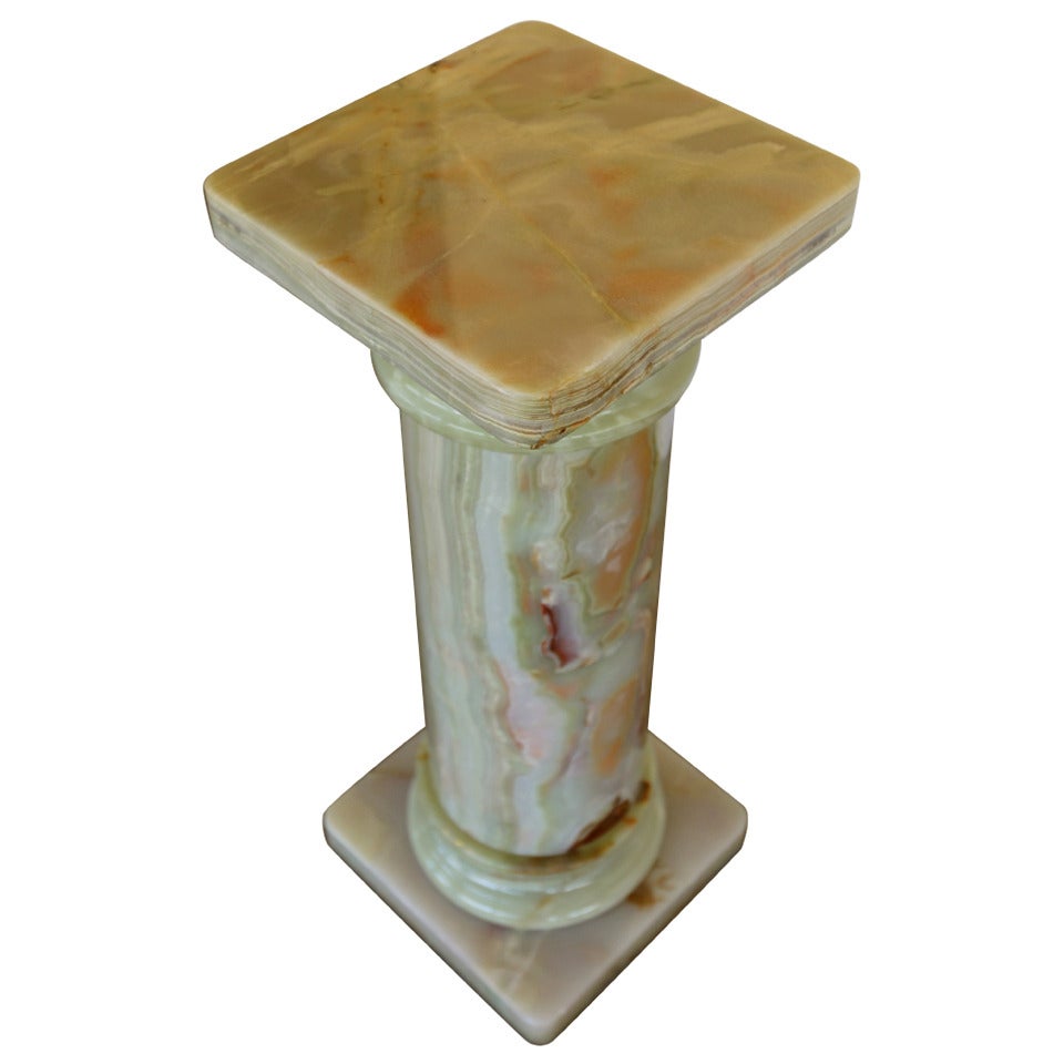 Onyx Column Pedestal at 1stDibs