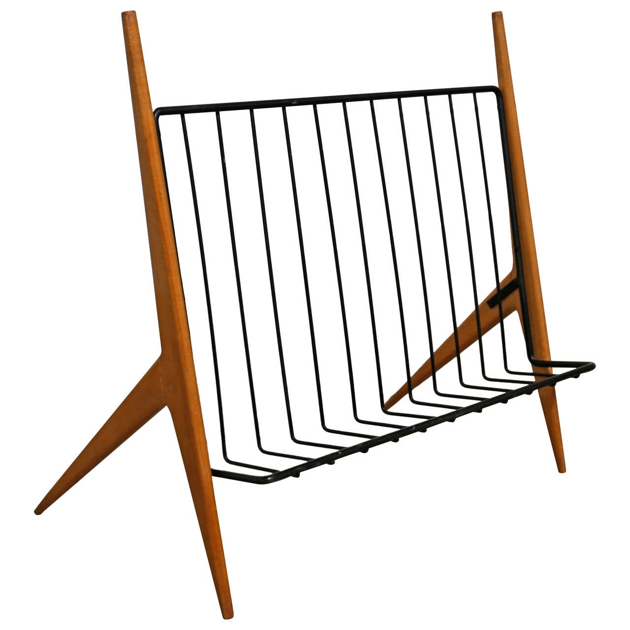 Rare Magazine Rack by Arthur Umanoff For Sale at 1stDibs