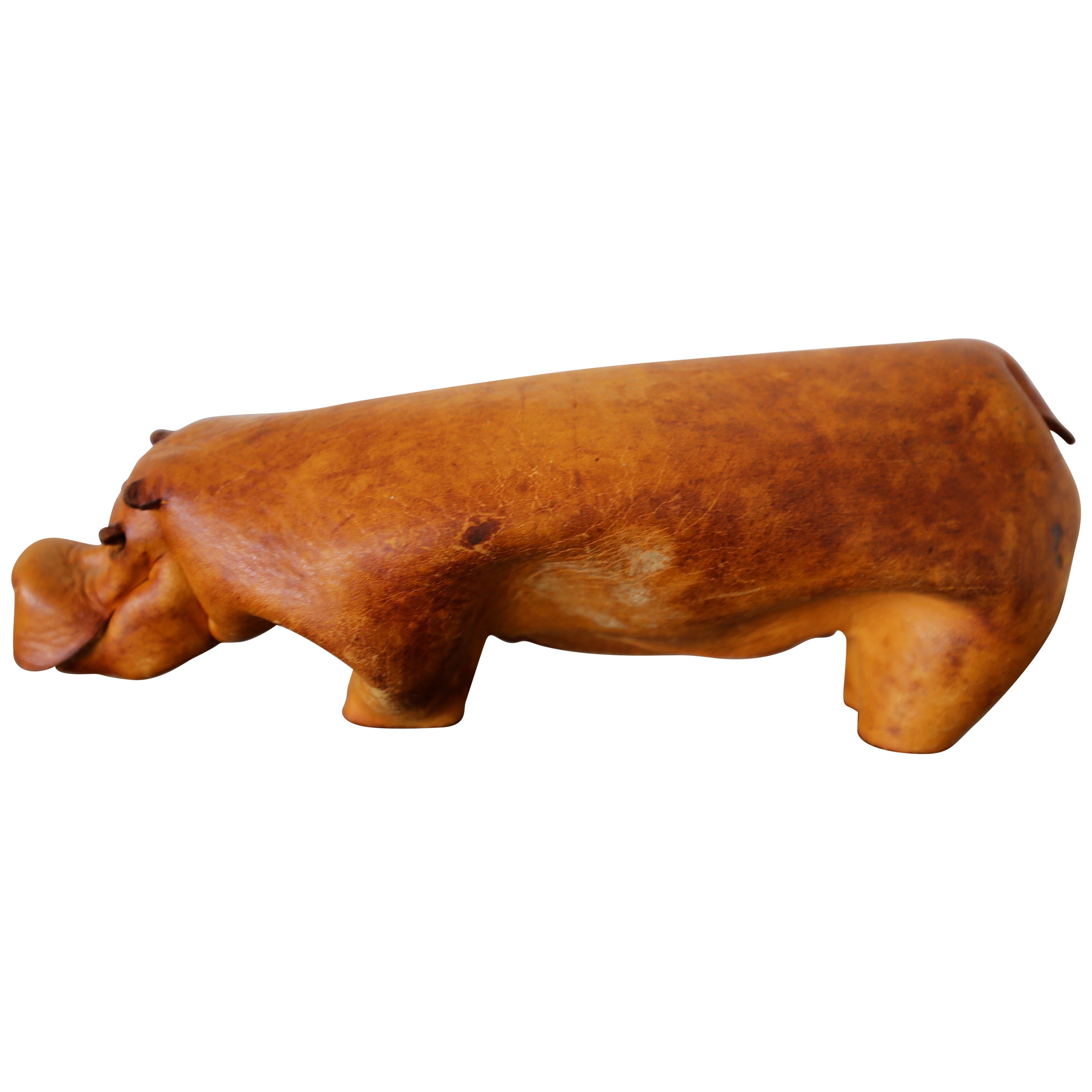 Leather Hippo by Deru Germany at 1stDibs