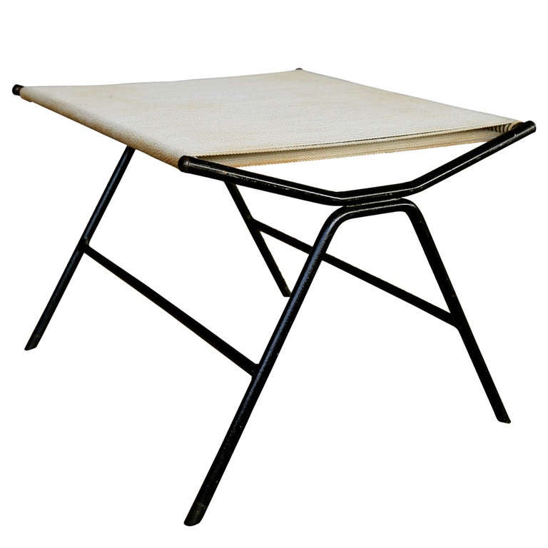 String and Iron Stool / Ottoman by Allan Gould at 1stDibs