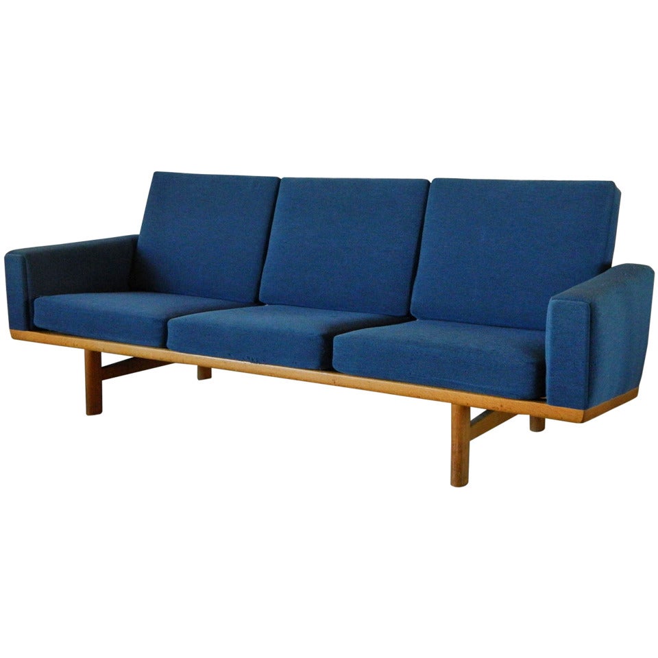 Hans Wegner Oak Getama Sofa at 1stDibs