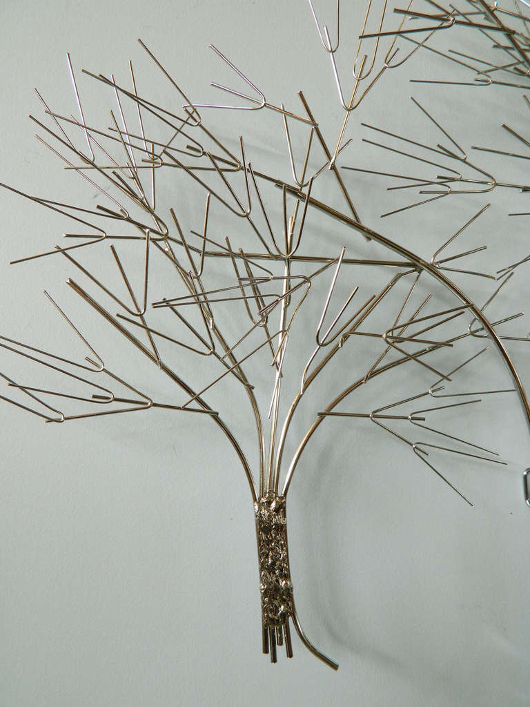 C Jere Chrome Sculpture of Trees at 1stDibs